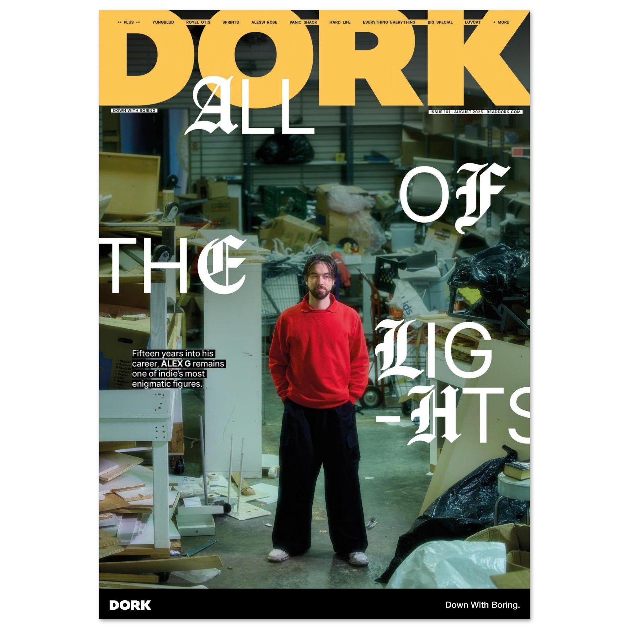 Dork Cover Posters - Alex G (Issue 101, August 2025)