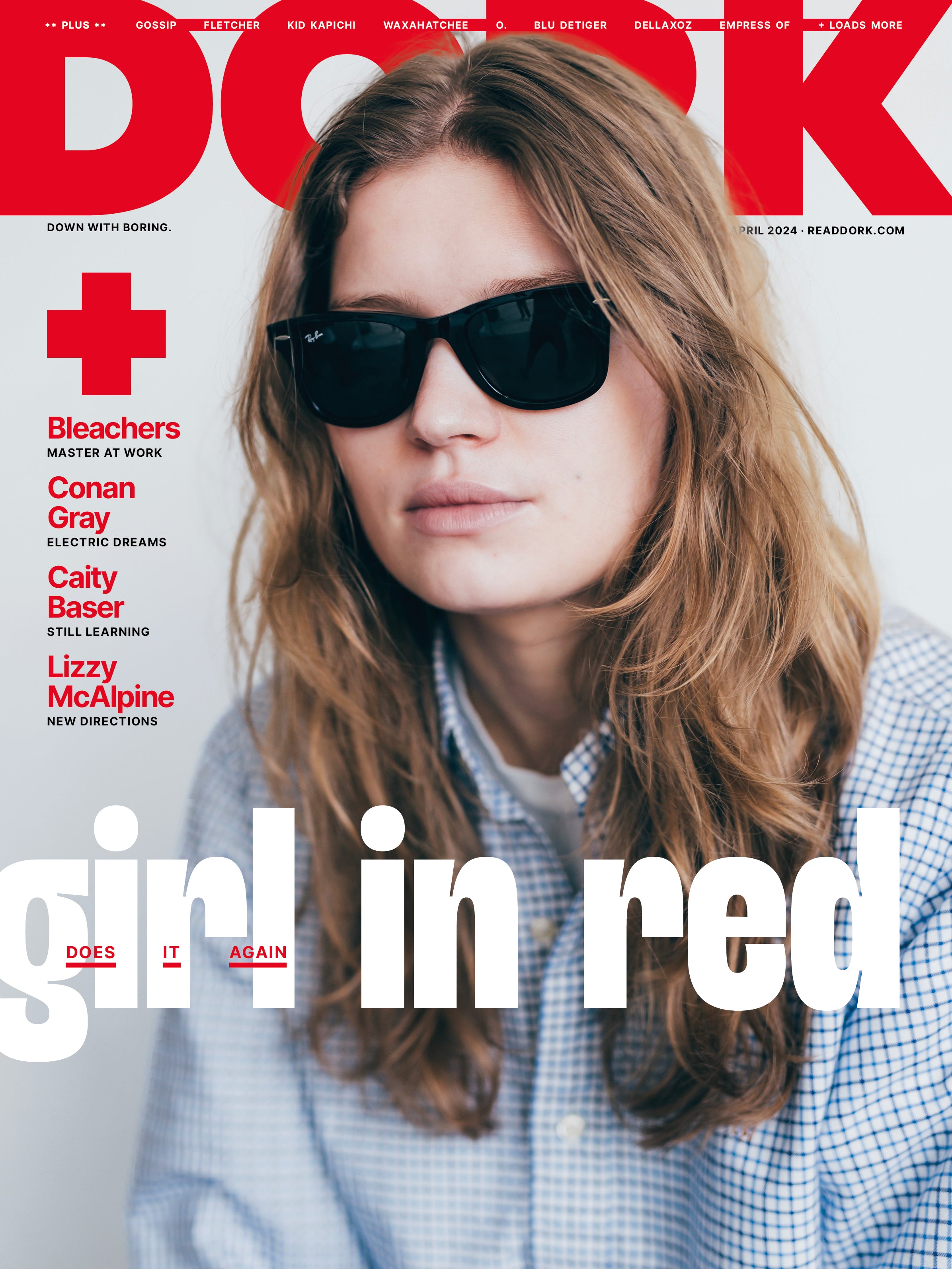 Dork, April 2024 (girl in red cover)
