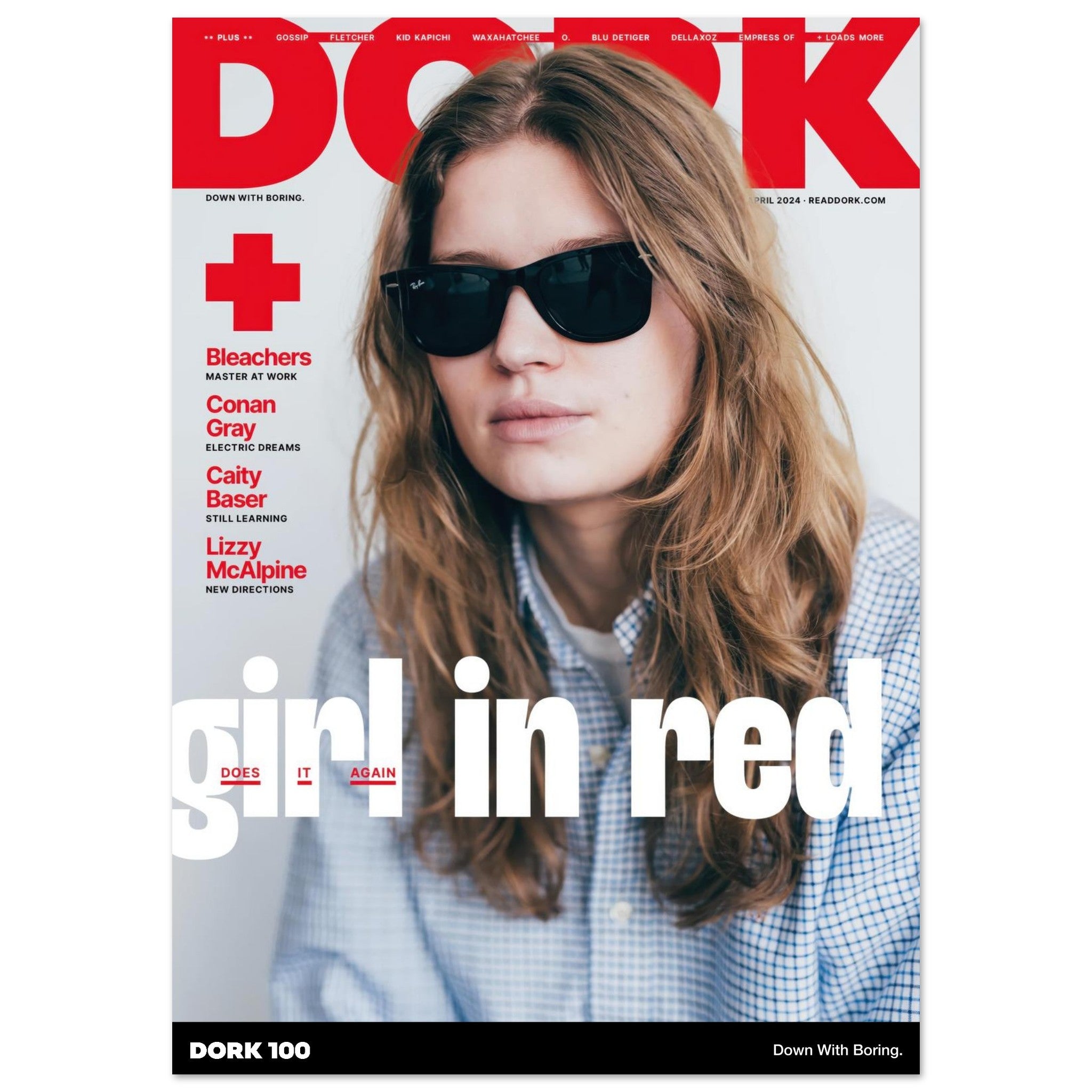 Dork 100 Posters - girl in red (Issue 86, April 2024)
