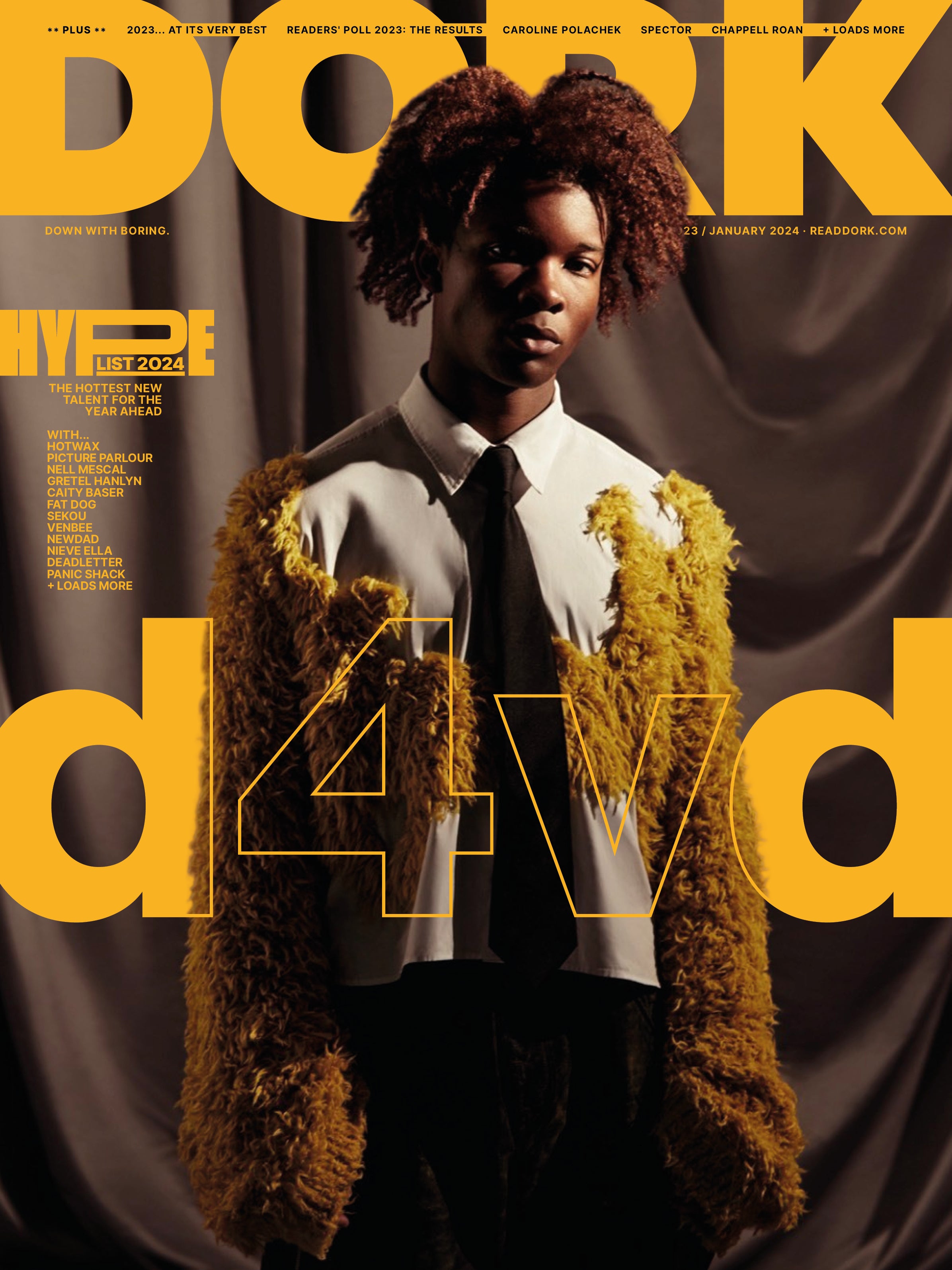 Dork, December 2023 / January 2024 (d4vd cover)