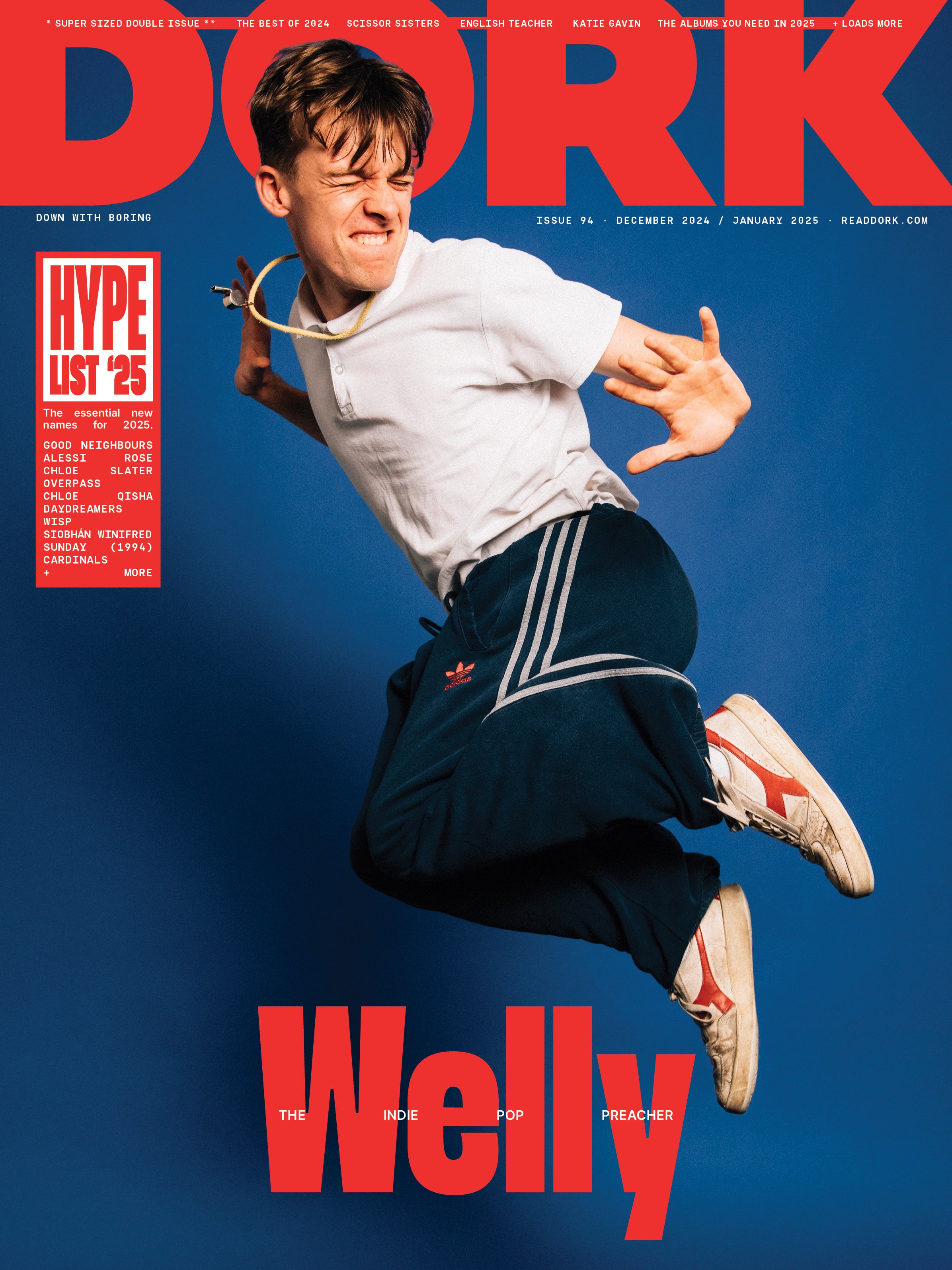 Dork, December 2024 / January 2025 (Welly cover)